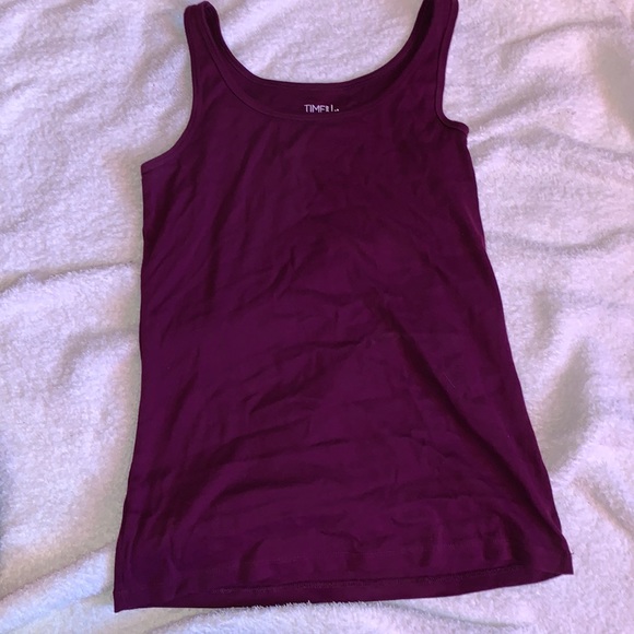 Tops | Dark Purple Color Tank | Poshmark